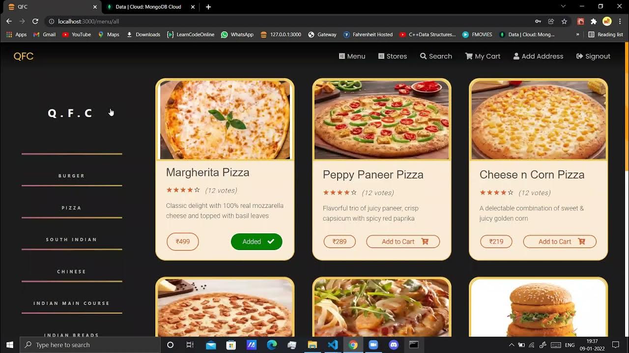 QFC ( Final ) | Food Delivery App ( MERN ) - YouTube