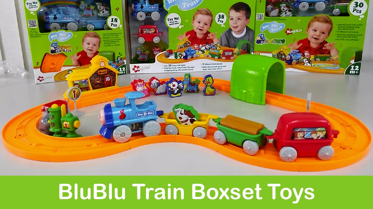 Interactive Open Box "BluBlu Train Boxset Toys" - YouTube