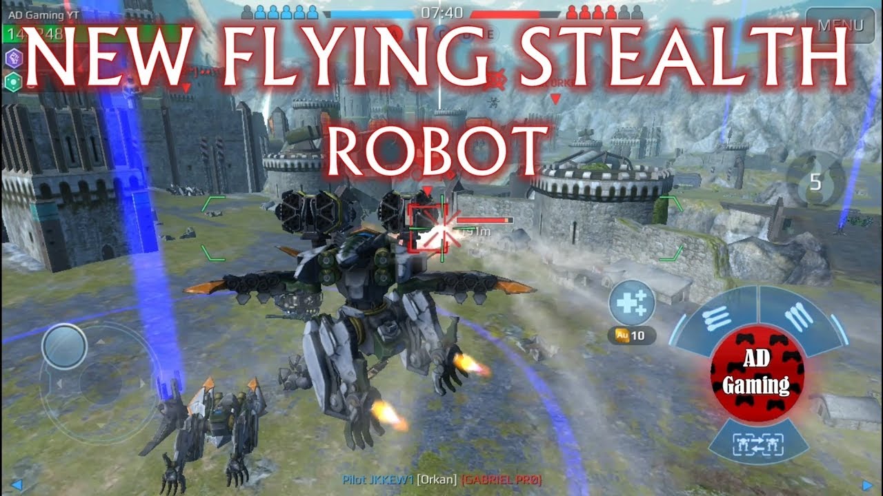 War Robots - New Flying Stealth Robot Ao Jun - Test Server Gameplay ...