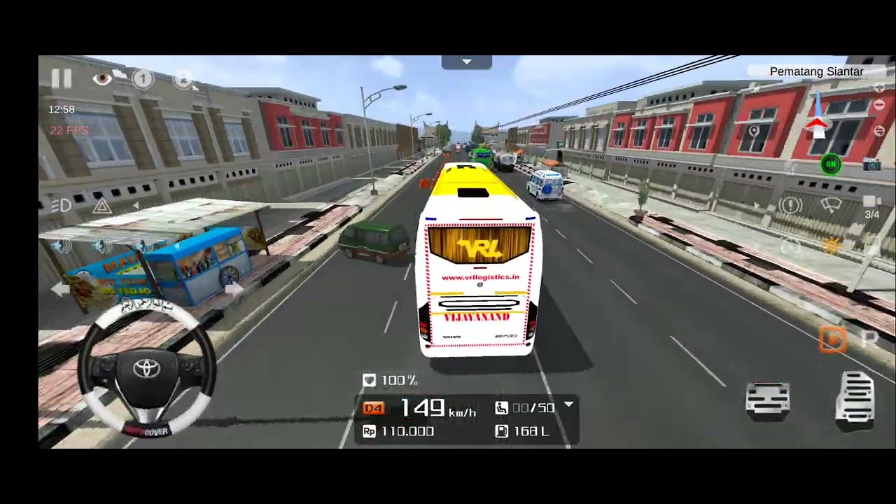 Indian VRL Bus Drawing on highway #bus #gaming - YouTube