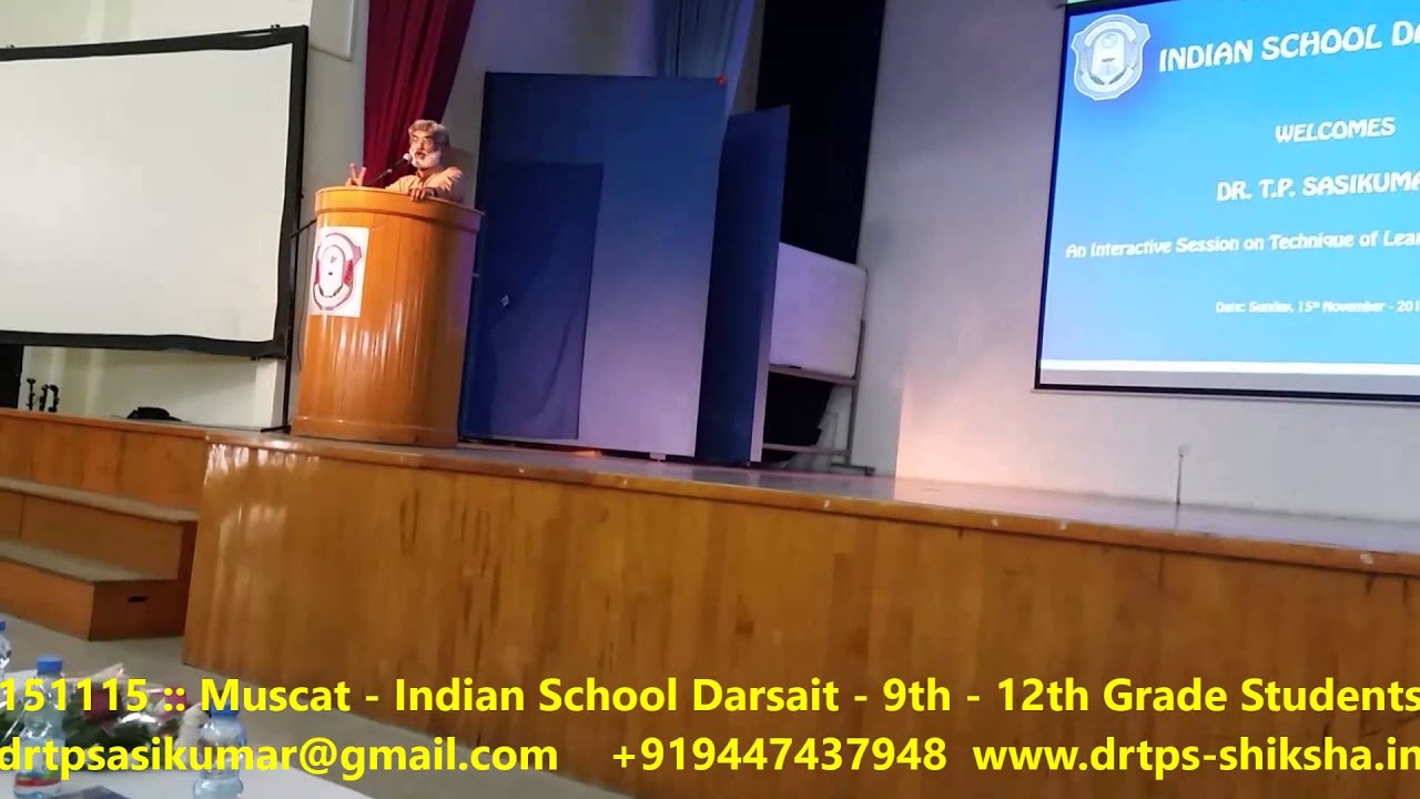 151115-Muscat-Indian-school-Darsait-DrTPS - YouTube