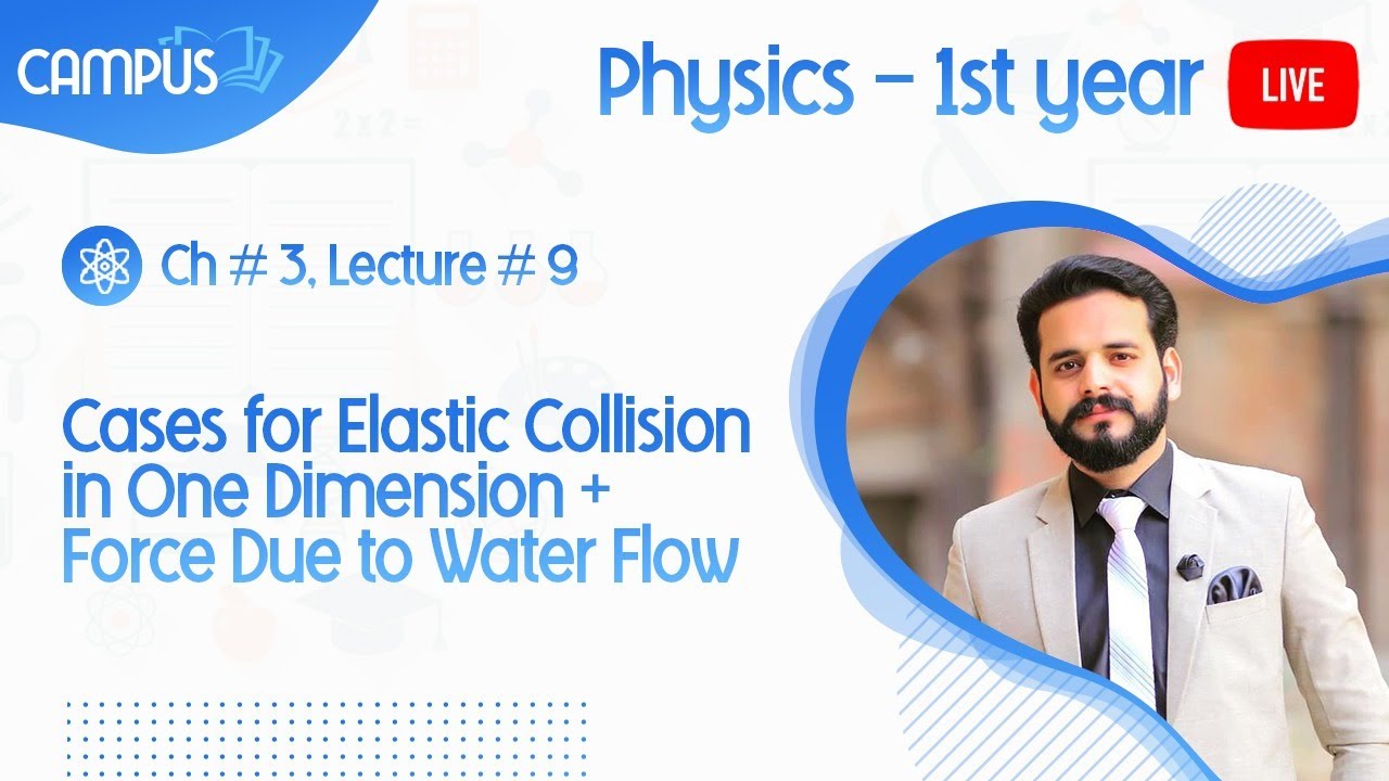 11th Class Physics, Ch. 3 Lecture 9 Cases for Elastic Collision in One ...