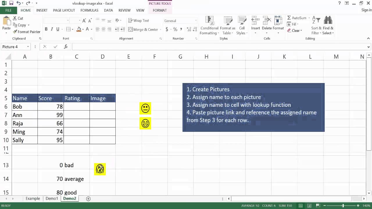 Use VLOOKUP for Images or Pictures - YouTube