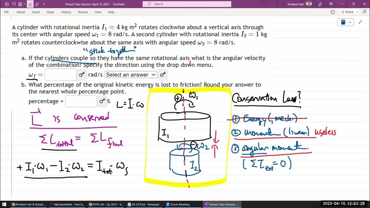 Physics 4A - OpenStax University Physics Vol 1, Chapter 11, Problem 54 - YouTube