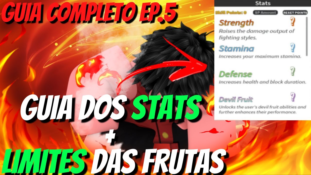 COMO BOTAR OS STATS + LIMITES DE CADA FRUTA | GUIA COMPLETO EP.5 ...