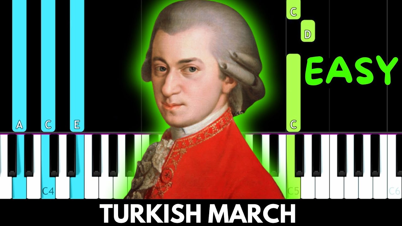 👉 TURKISH MARCH - Mozart 🎹 EASY Piano Tutorial - YouTube