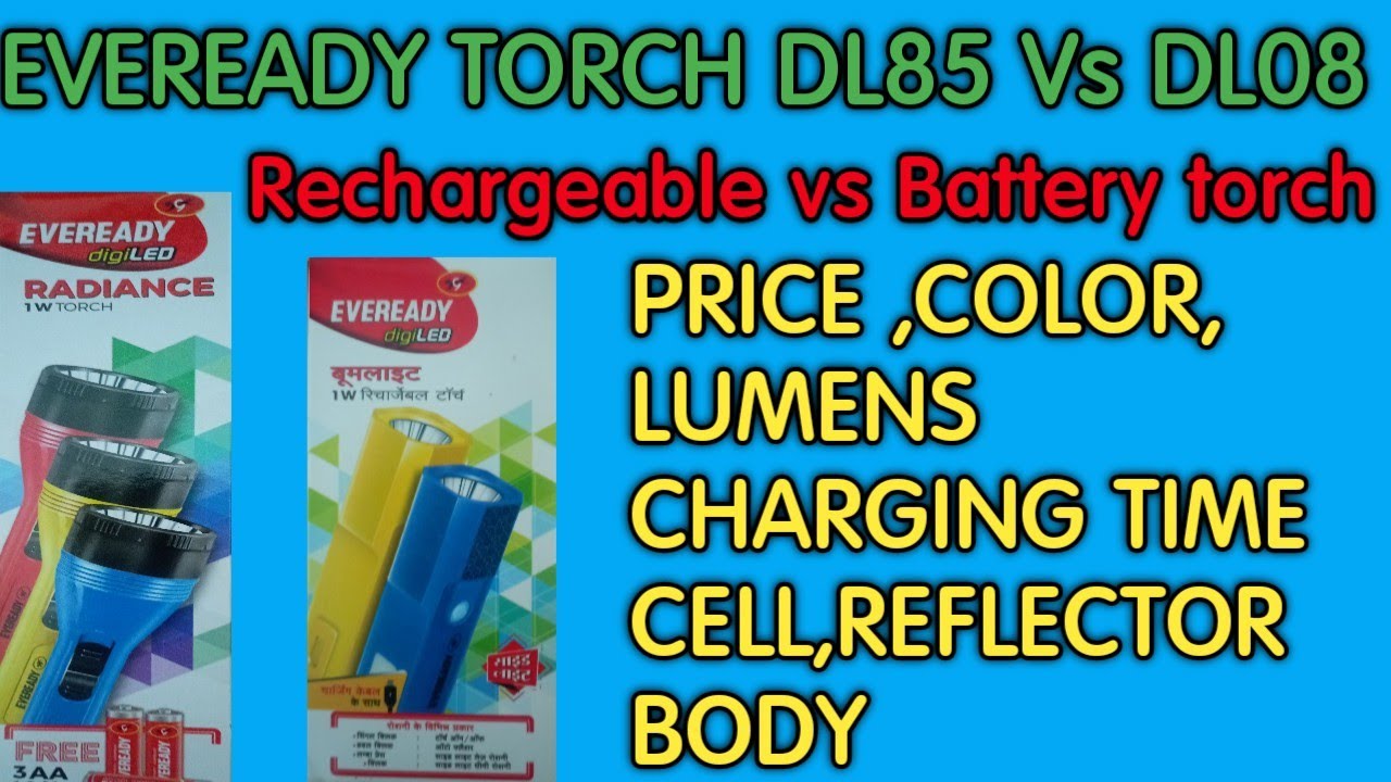 EVEREADY TORCH DL85 VS DL08 #evereadytorchlight 2023#minitorch light ...