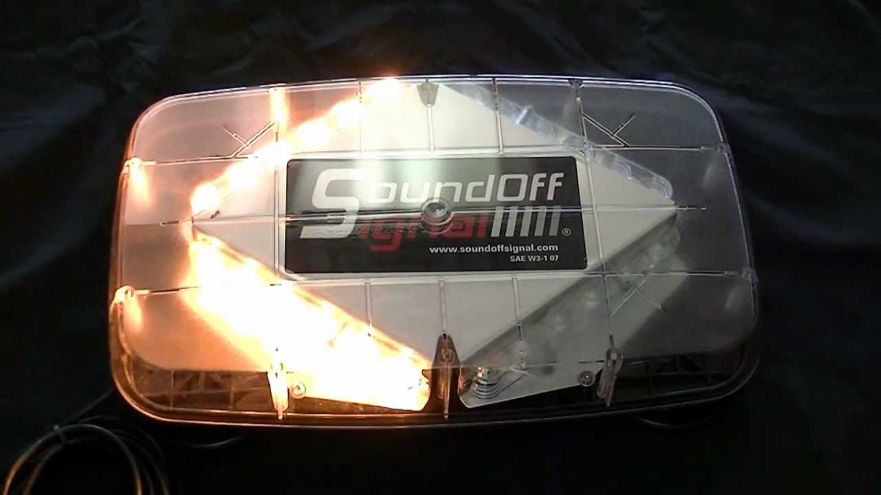 SoundOff Signal Pinnacle Mini-Bar (Close-Up) - YouTube