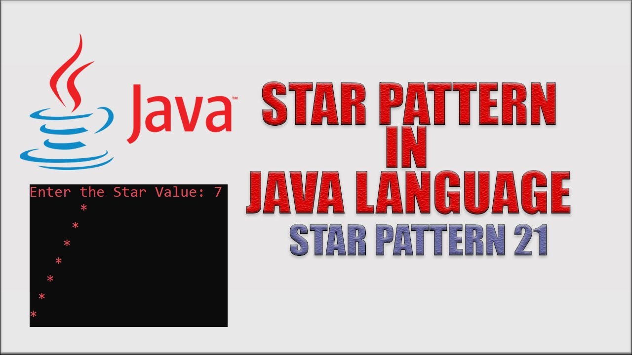 21 STAR PATTERN In JAVA Programming Language YouTube 21-star-pattern-in-java-programming-language-youtube