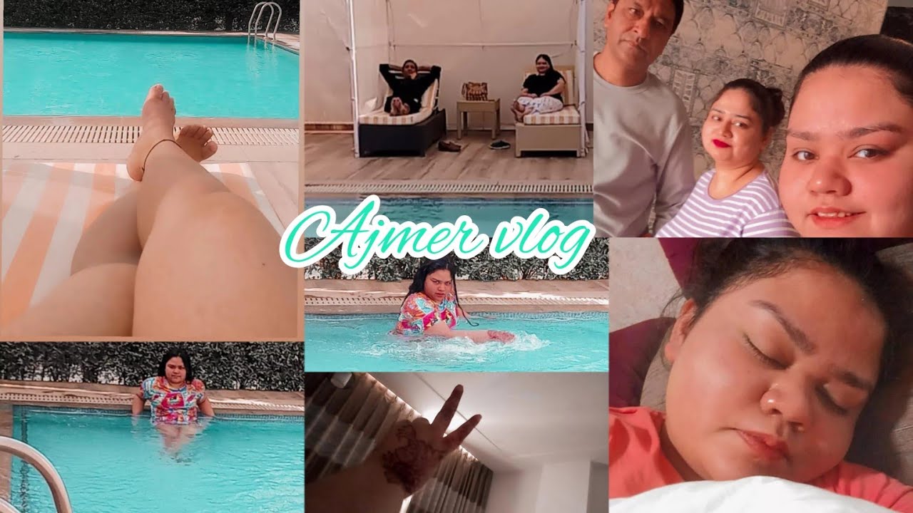 ajmer vlog pool masti pehli baar pool mai gayi - YouTube