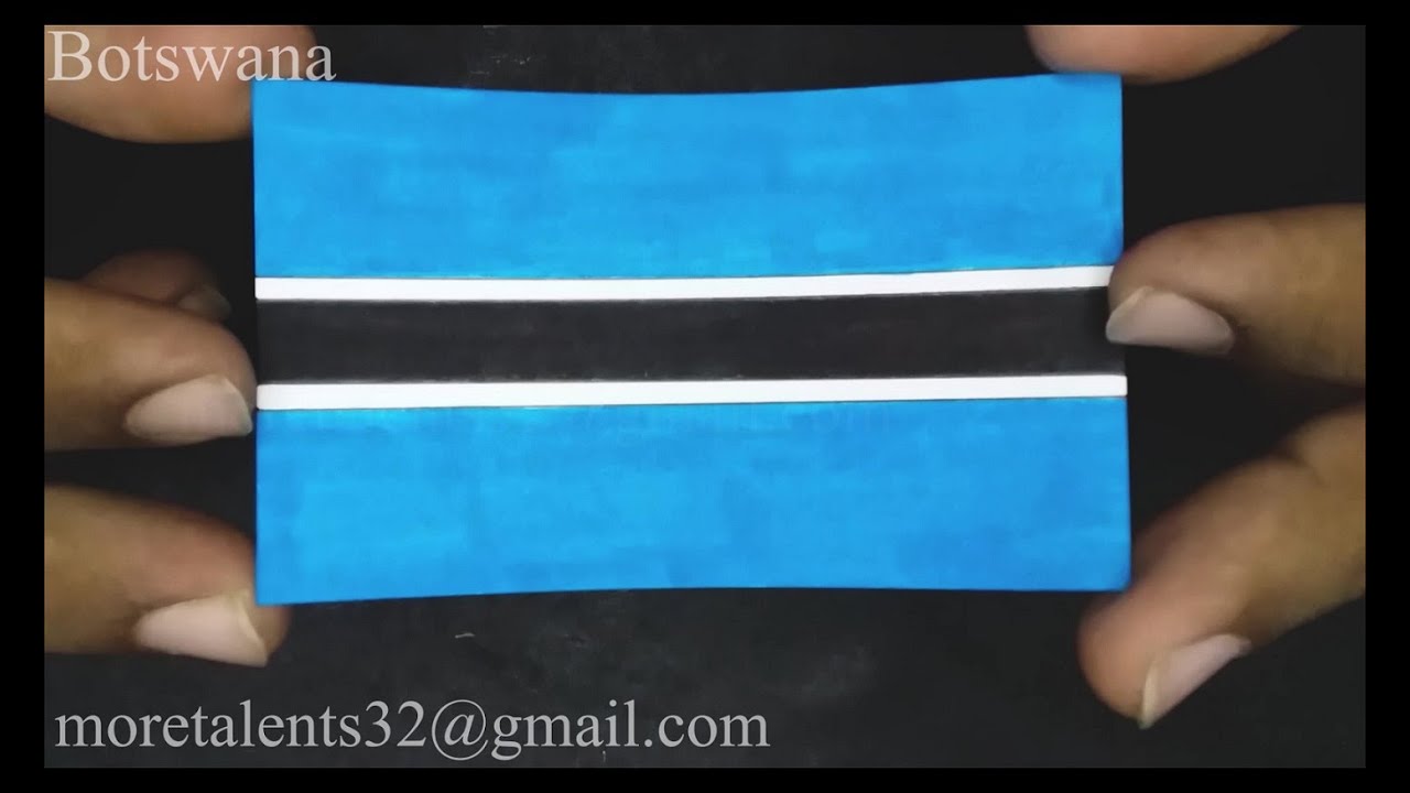 Draw Botswana Flag folaga ya Botswana while Anthem National Fatshe leno ...