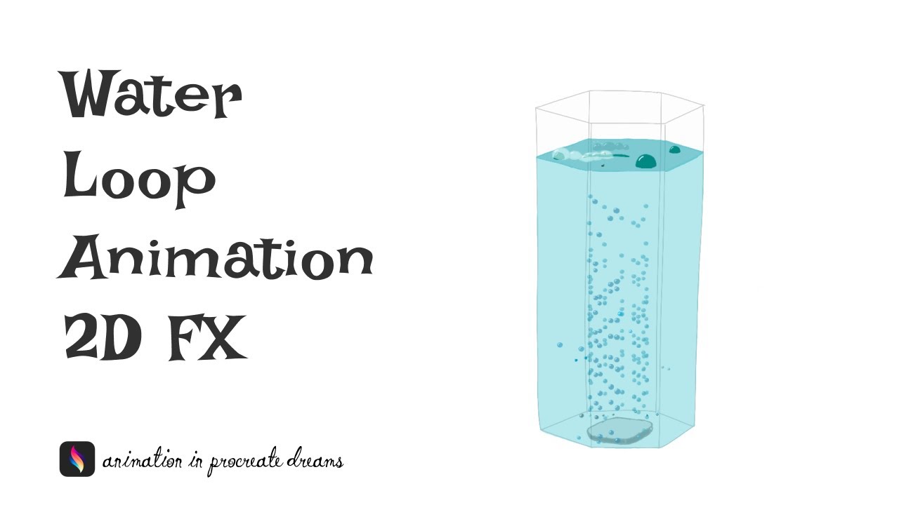 Water loop animation 2D FX (Procreate Dreams) - YouTube