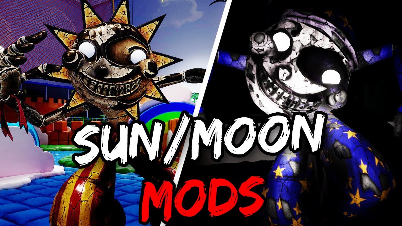Top 10 Scary FNAF Security Breach Sundrop/Moondrop Mods - YouTube