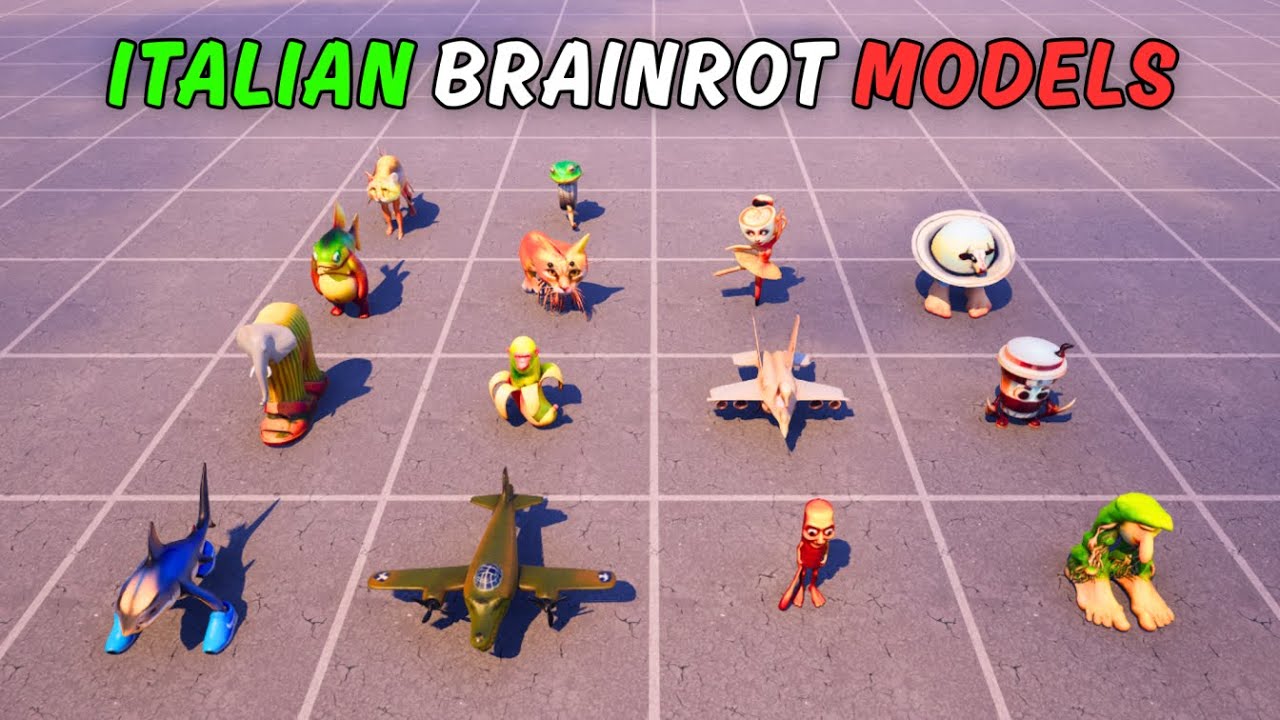 ITALIAN BRAINROT 3D MODELS in UEFN - YouTube