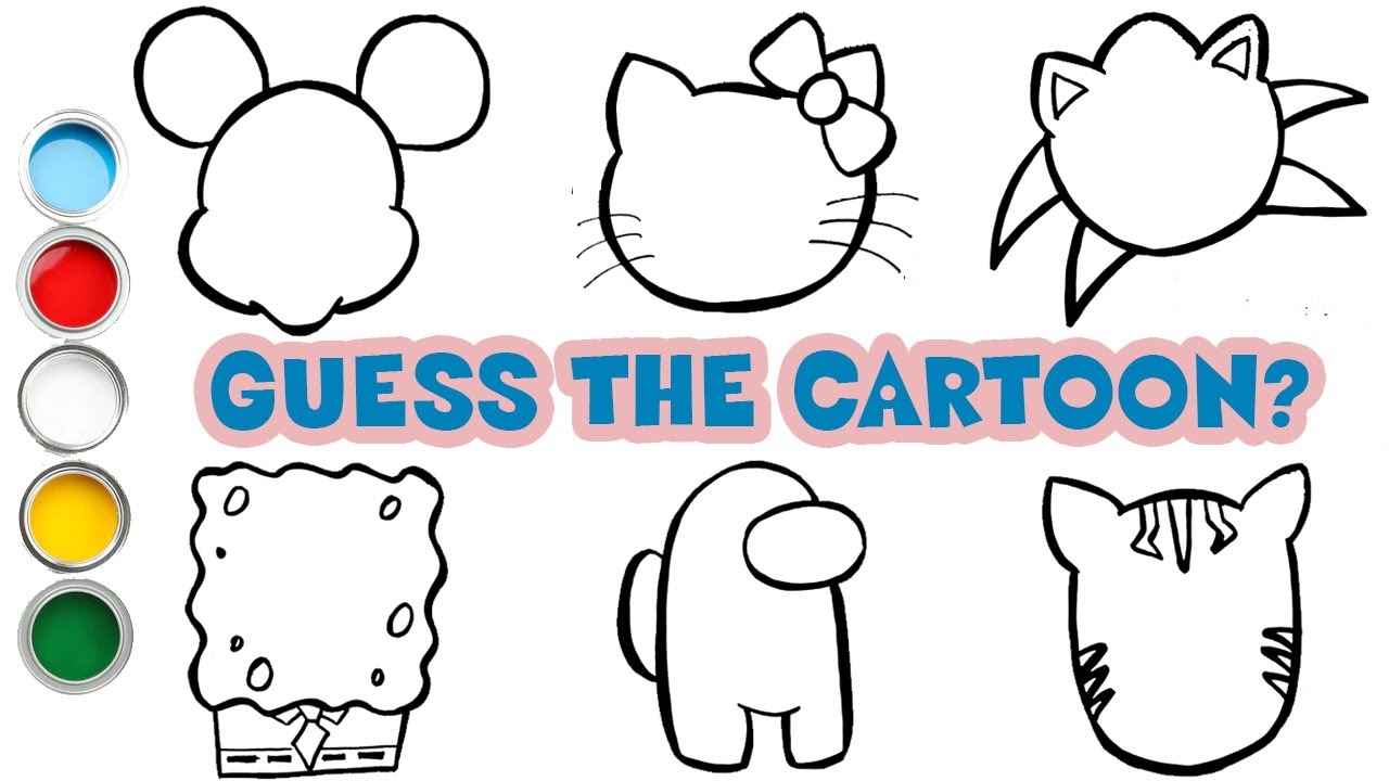 Guess the Cartoon Character | Name the Cartoon | Draw the Cartoon ...