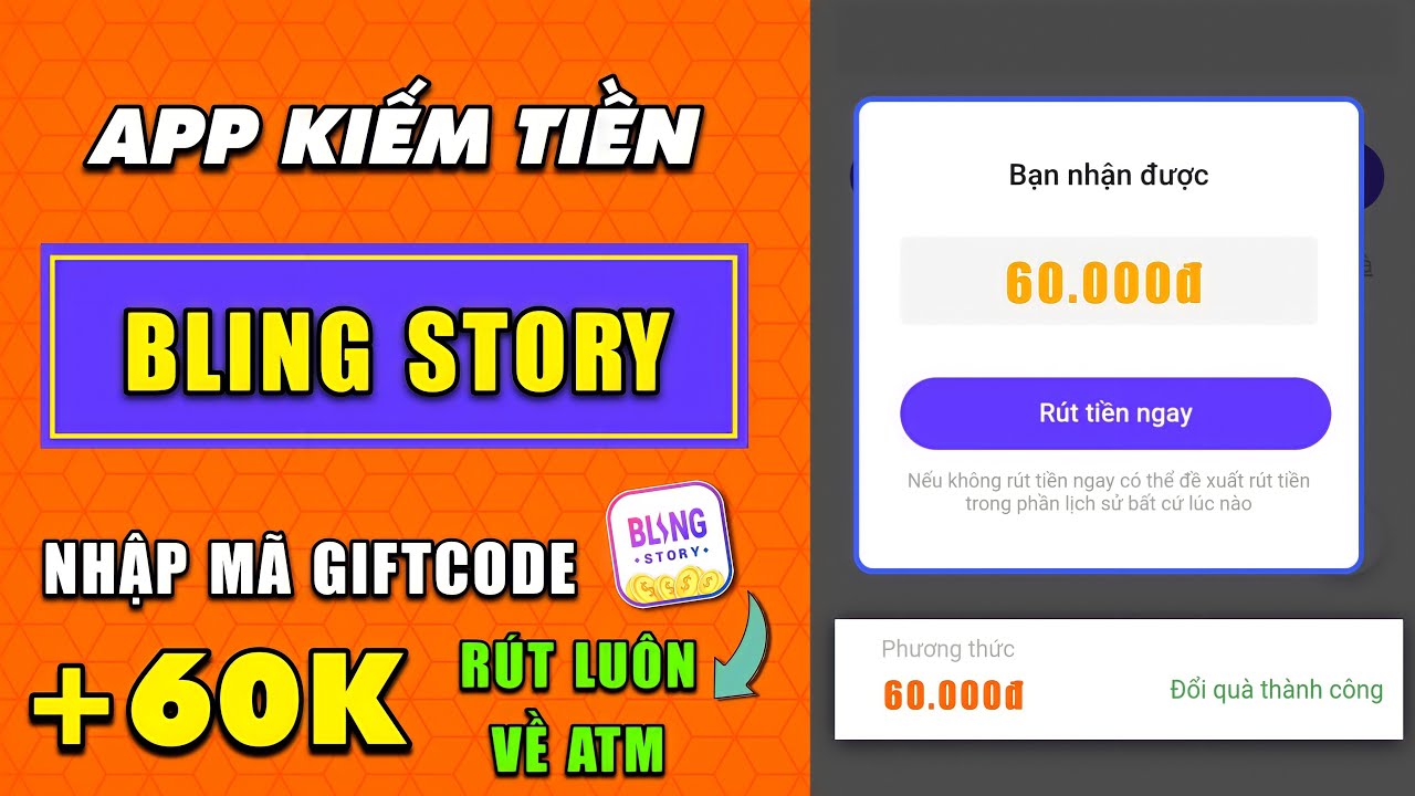 Cách Kiếm Tiền Online Với App Bling Story - Sự Kiện Nhập Mã GiftCode ...