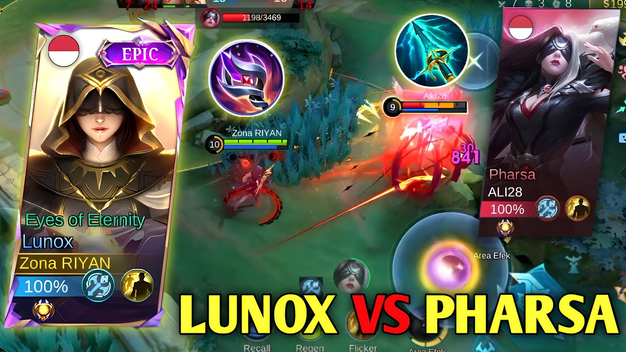 MAIN PHARSA DIDEPAN PAWANGNYA⁉️ GAMEPLAY LUNOX VS PHARSA || PHARSA BEST ...