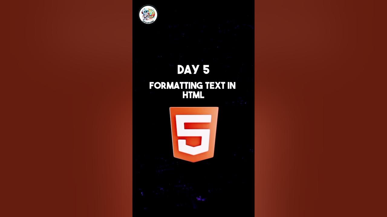Day 5 Step By Step Code Html Formatting Tags 🎉webdevelopmenthtml
