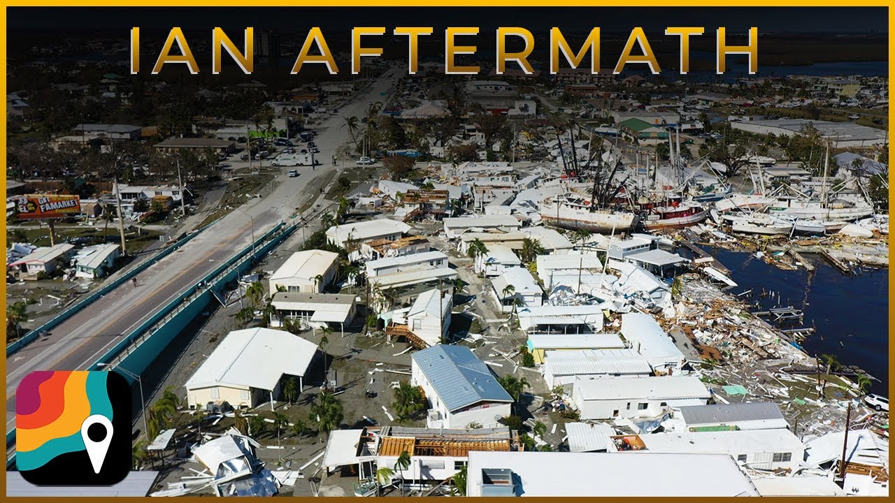 Hurricane Ian Aftermath from Above - YouTube
