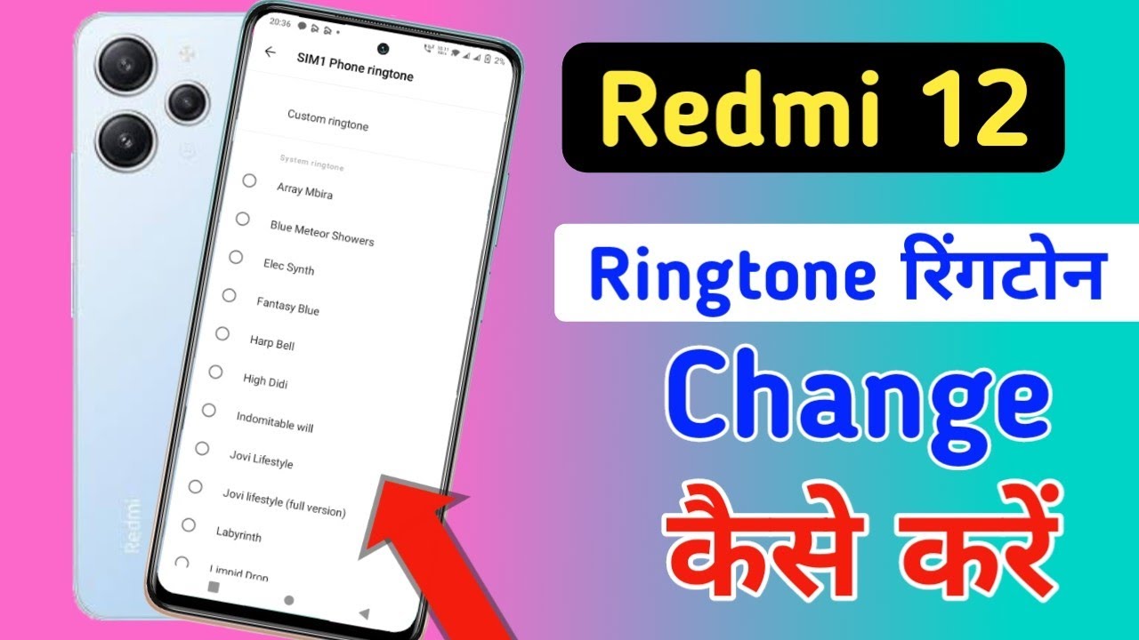 How to change ringtone Redmi 12 | Redmi 12 4g me ringtone kaise set ...