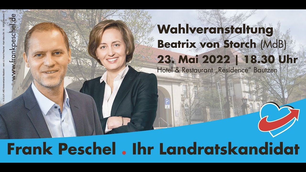 Beatrix von Storch zu Gast bei Frank Peschel - YouTube