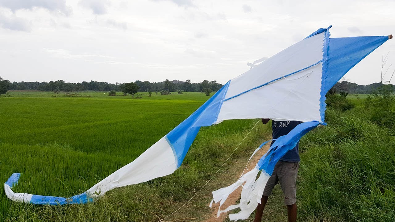 King Size Snake Kite | How To Fly A Kite In Sky | රාජකීය සරුංගලයක් ...