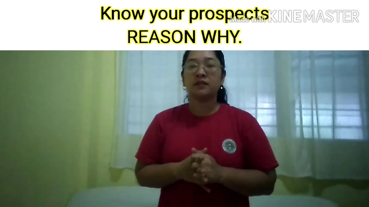 KNOW YOUR PROSPECT REASON WHY - YouTube