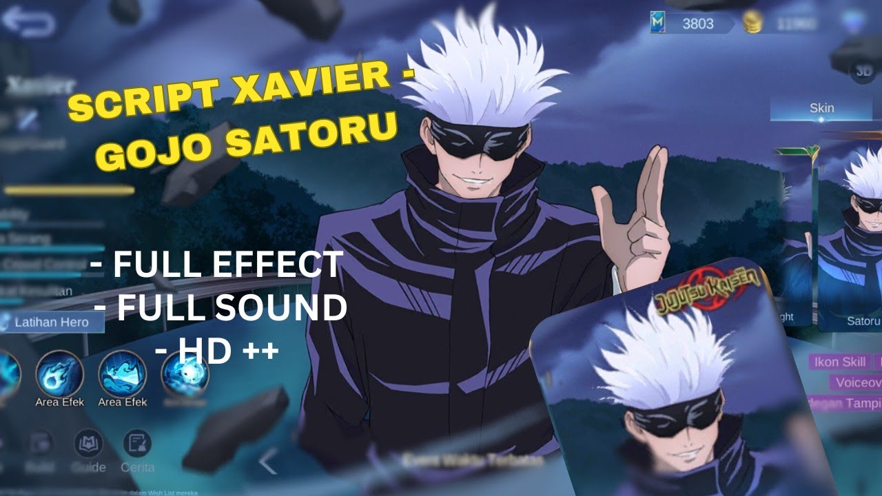 SCRIPT XAVIER GOJO SATORU | NO PASSWORD - YouTube