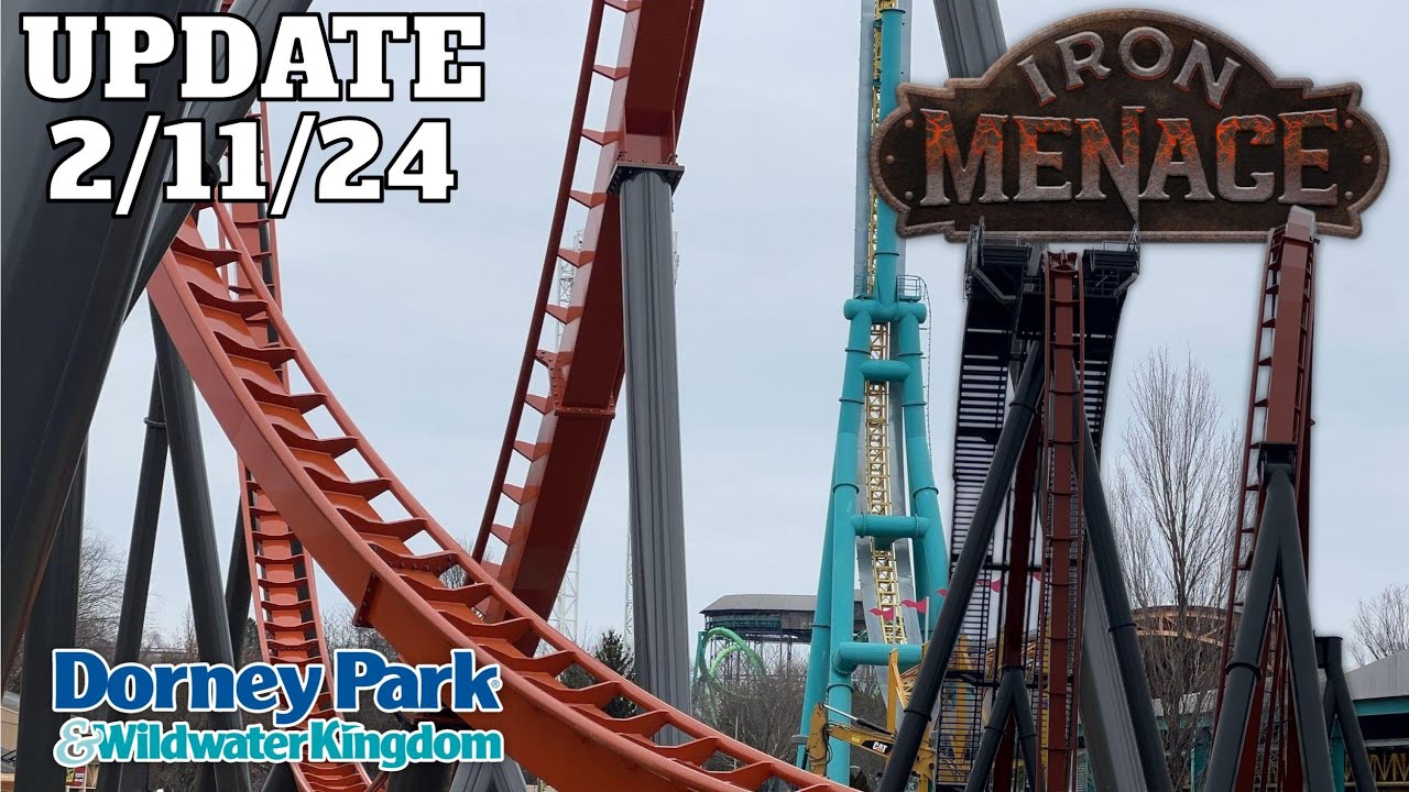 Iron Menace Construction Tour/Update 2/11/24 | Dorney Park - YouTube
