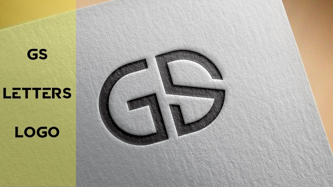 Adobe Illustrator Tutorial | GS Letters Logo Design - YouTube
