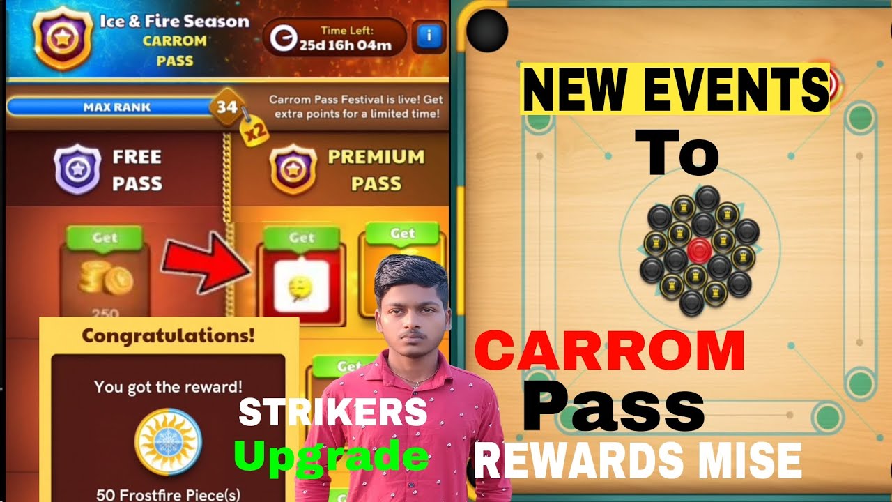 Carrom Pool New Events To Carrom Pass Lce Fire Season Unboxing Rewards ...