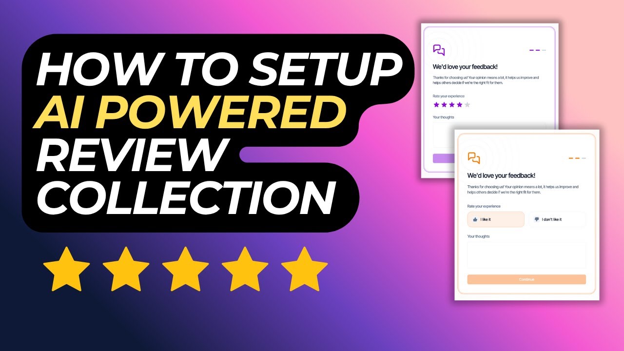 Setup AI Powered Review Collection For Your Product or Business - YouTube