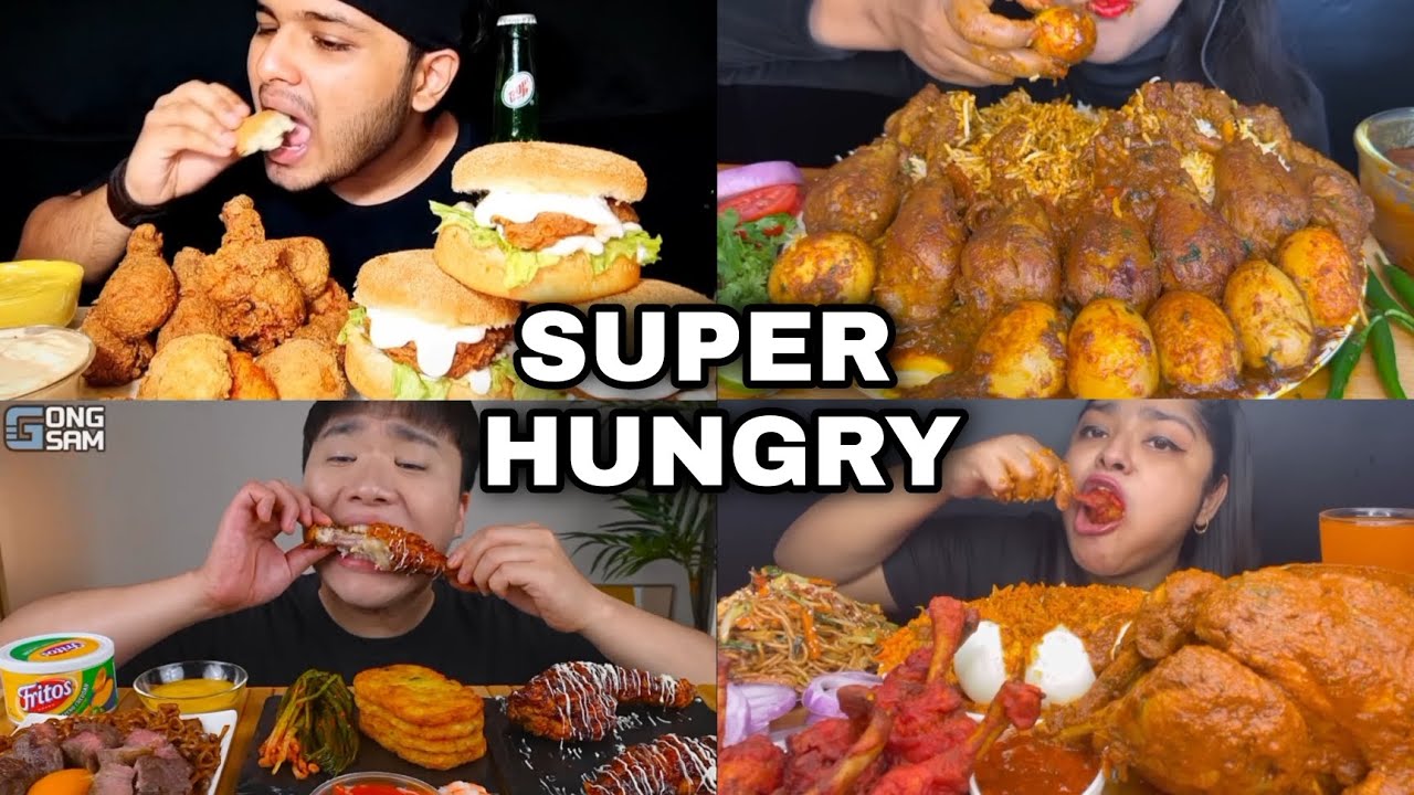 SUPER HUNGRY MUKBANGERS EATING SHOW PART 2 - YouTube