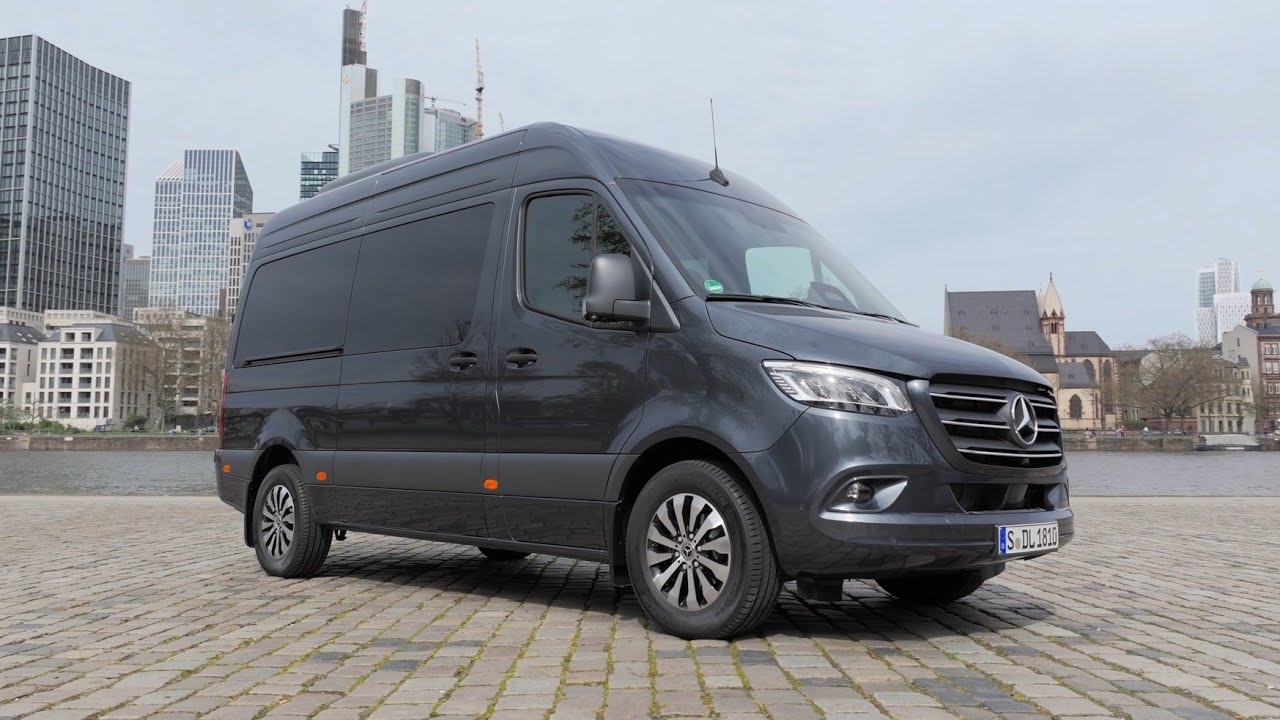 Mercedes Sprinter 2024 in tenorite grey colour - YouTube