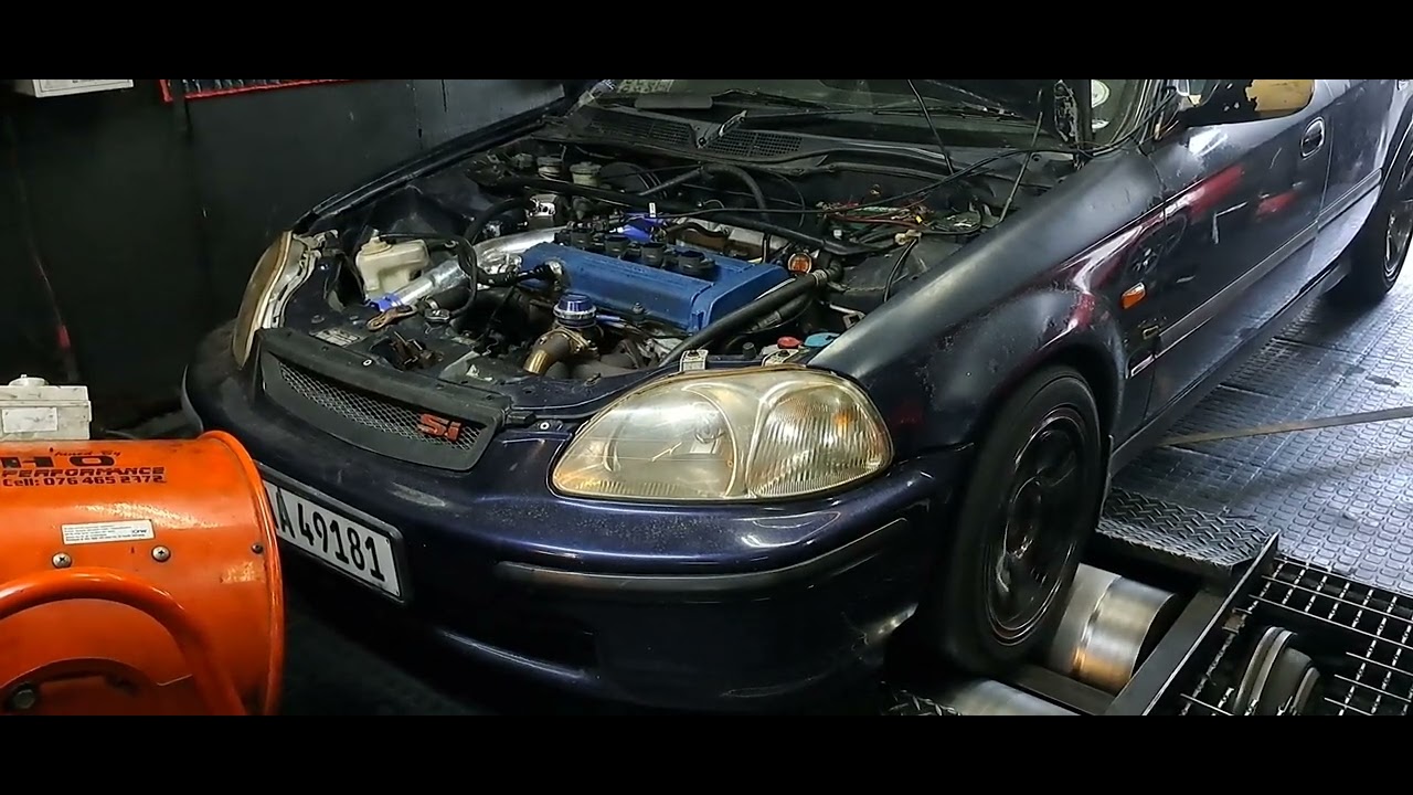 Honda B18 turbo making some impressive power figures on pump fuel daily ...