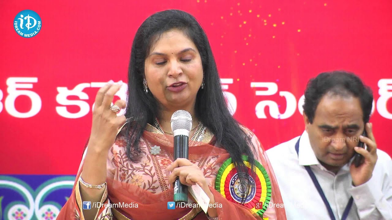 Nellore Joint Collector Rekha Rani Speech @ TANA Chaitanya Sravanthi ...