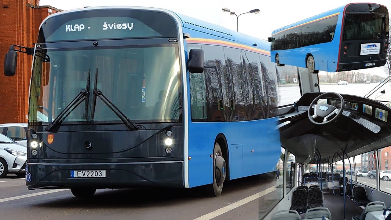 *New* Dancer Electric City Bus ( Klaipeda ) - YouTube