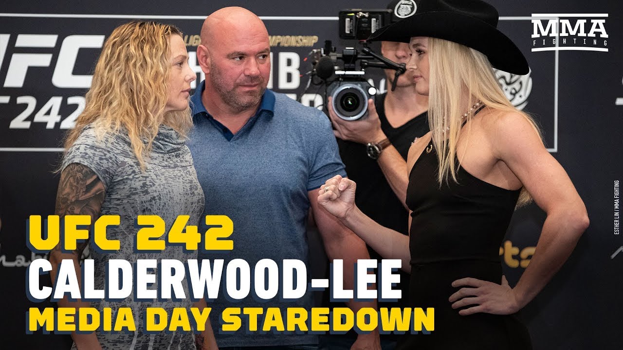 UFC 242: Joanne Calderwood vs. Andrea Lee Media Day Staredown - MMA ...