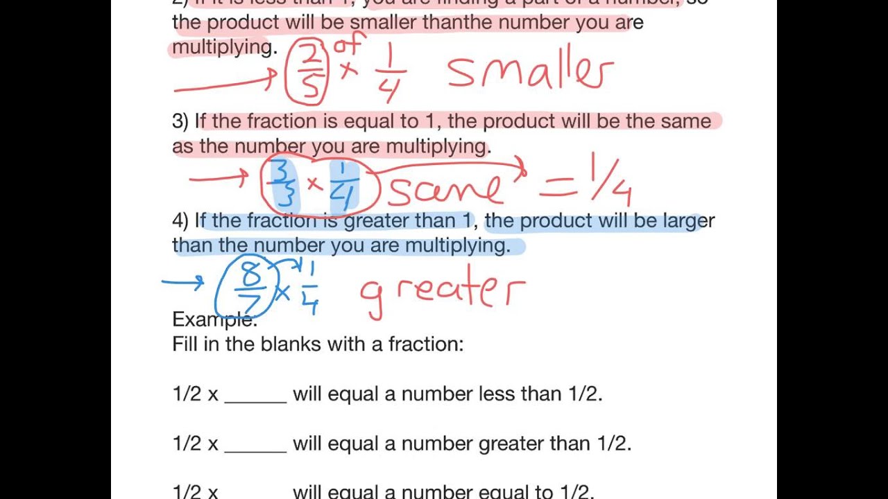 5.NF.5b-effect of multiplying by a fraction - YouTube
