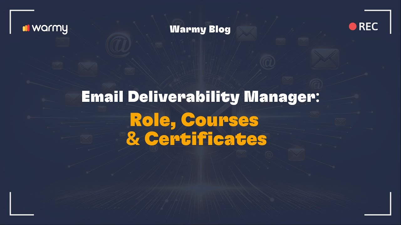Email Deliverability Manager: Role, Courses & Certificates - YouTube