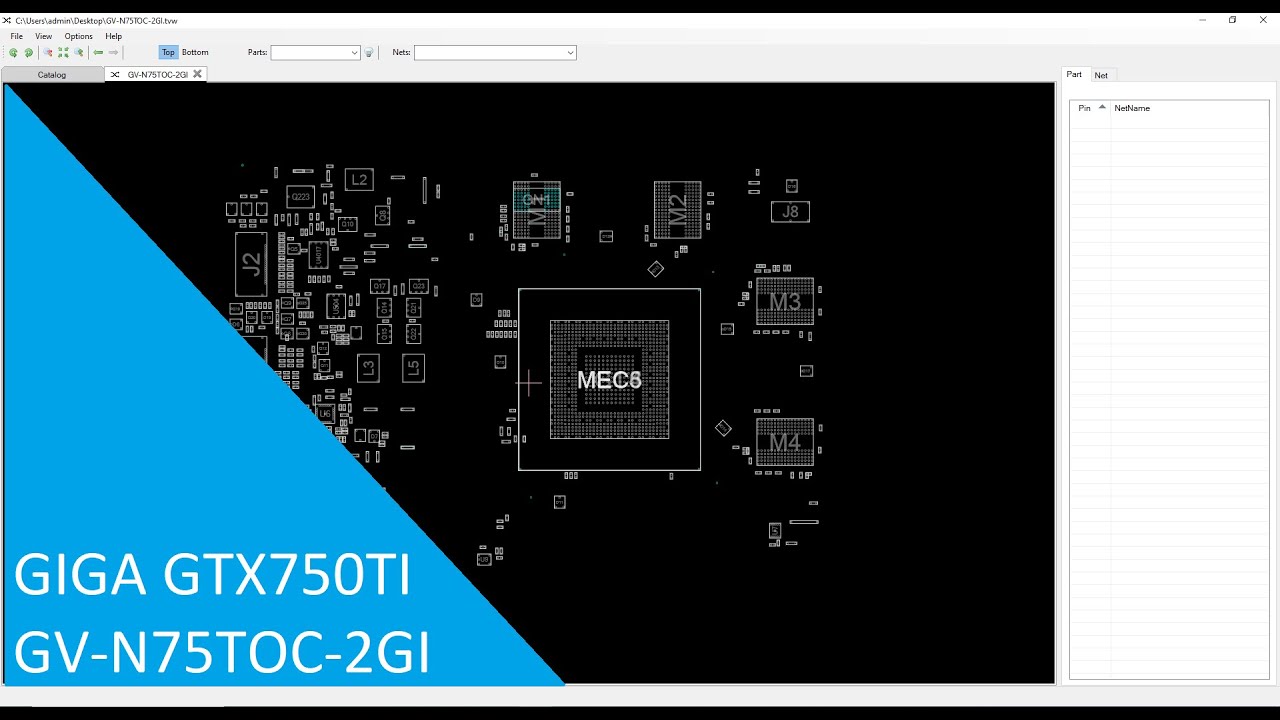 BOARDVIEW SCHEMATICS GIGA GV N75TOC 2GI (GTX750TI) - YouTube