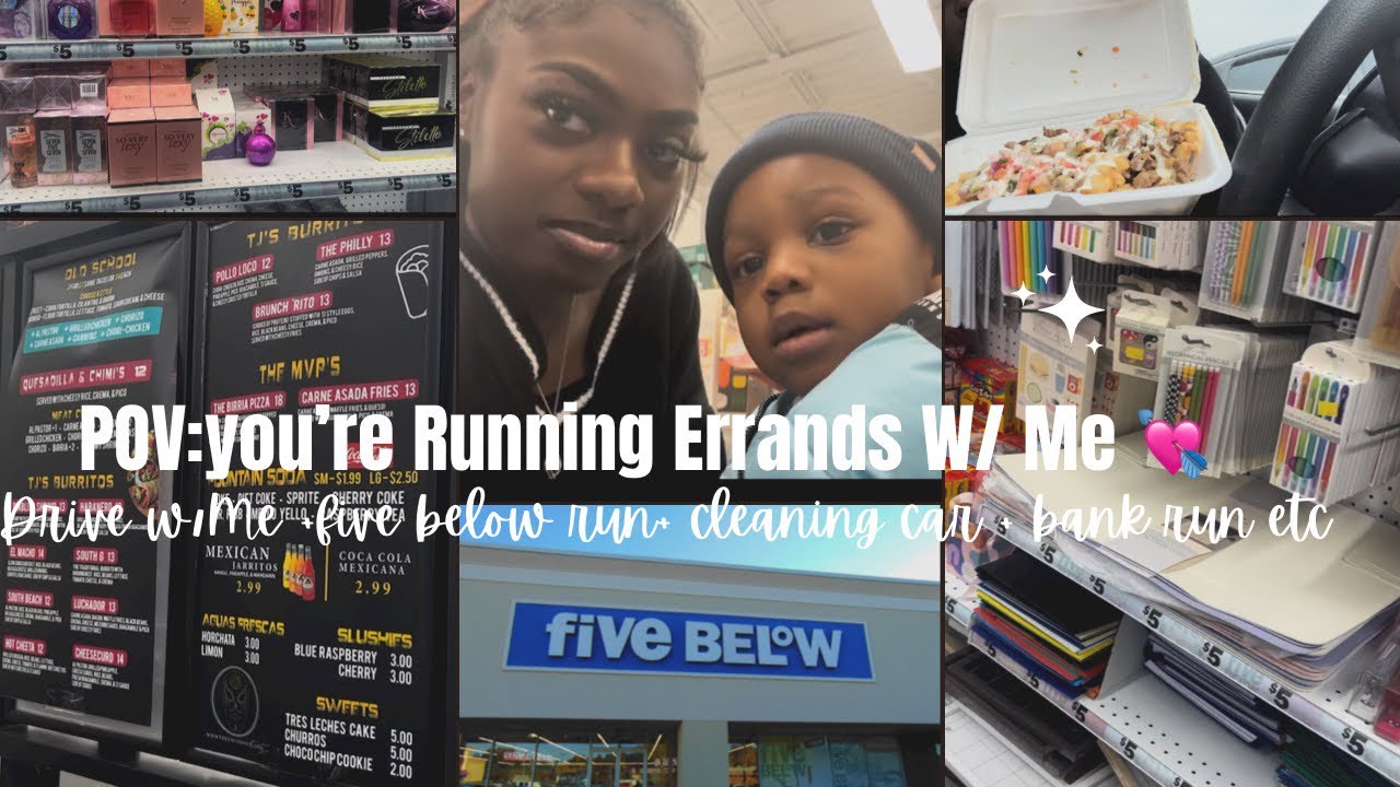 VLOG: Drive with me to run errands ! ( car wash , hair store , Food ...
