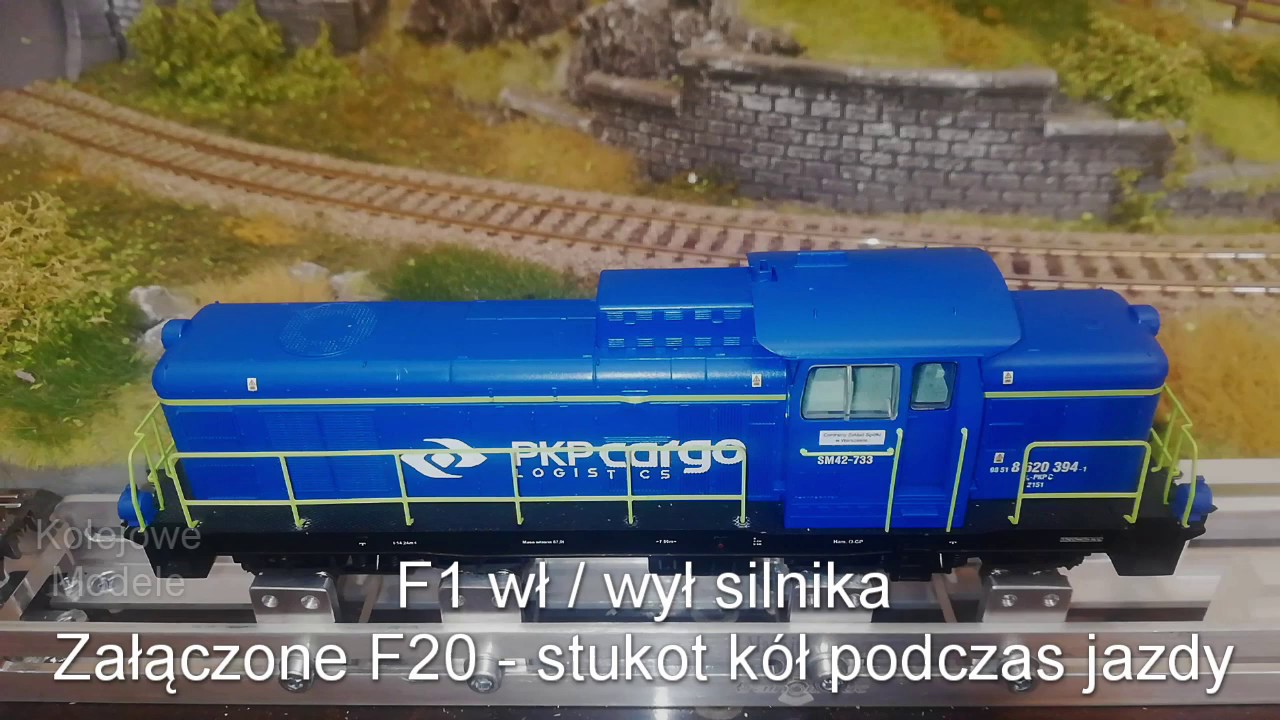 Dźwięk do lokomotywy SM42 PKP, Digitools, DigiSound 5.1 - YouTube