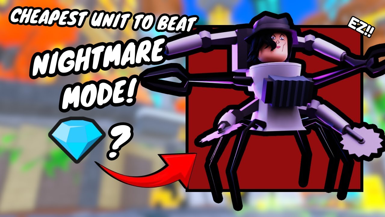 THIS CHEAP UNIT CAN BEAT NIGHTMARE MODE! (Toilet Tower Defense) - YouTube
