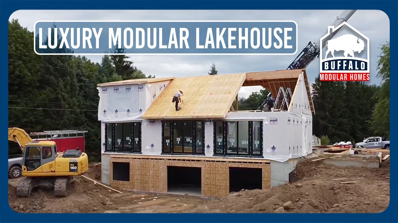 Luxury Modular Lakehouse With 3 Levels Of Walkouts! - Erected In 1 DAY ...