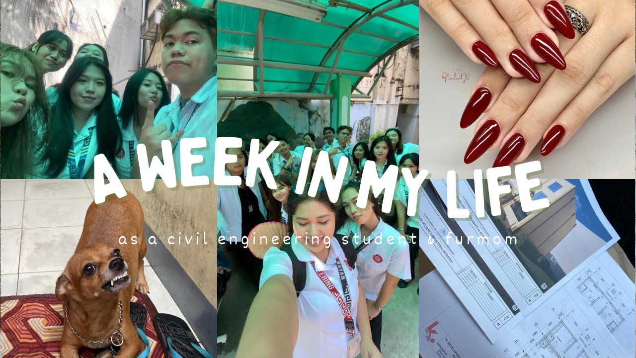 A WEEK IN MY LIFE as a civil engineering student & furmom 👷🏻‍♀️🐾 ...