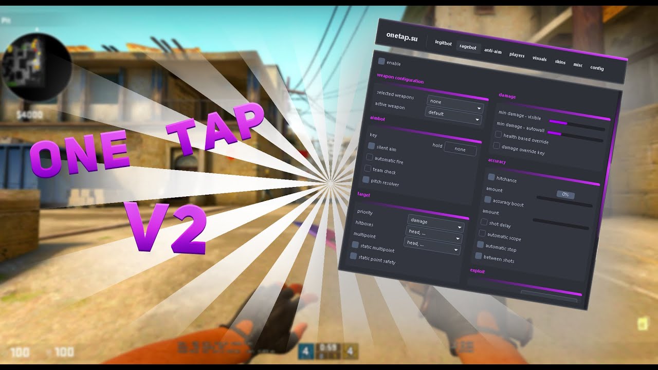 The Best One Tap v2 Crack | Deadpool Config - YouTube