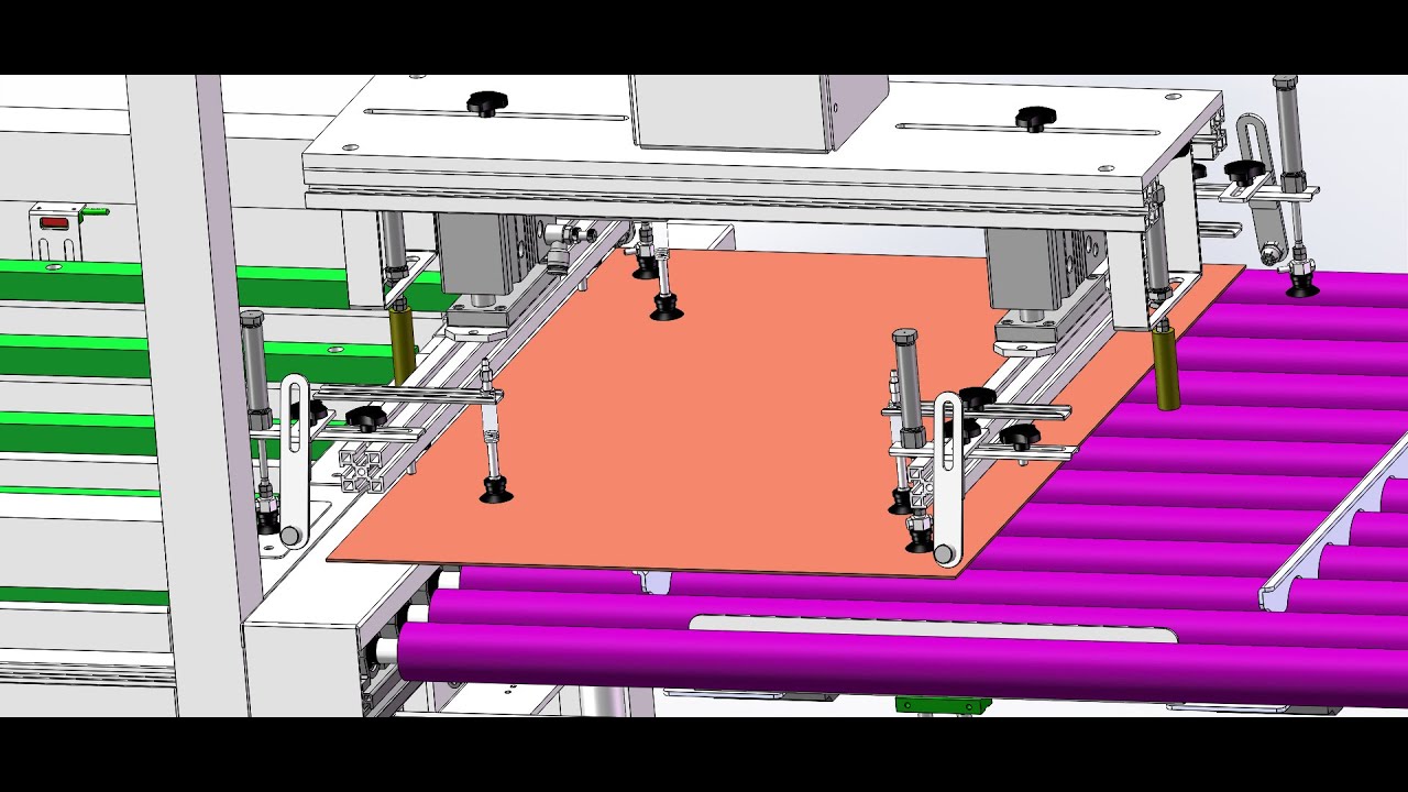 Automatic PCB retractable board machine-industrial 3D model: machine ...