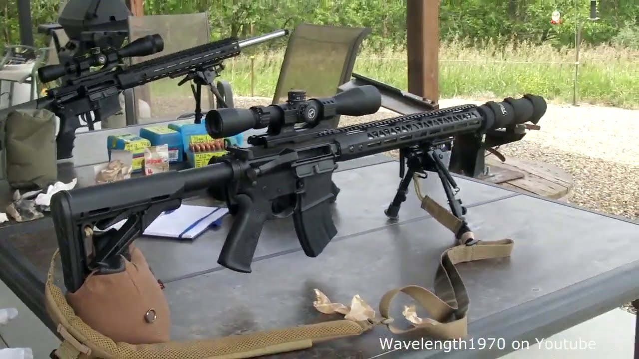 7.62x39 AR15 suppressed, 760 yards on steel - YouTube