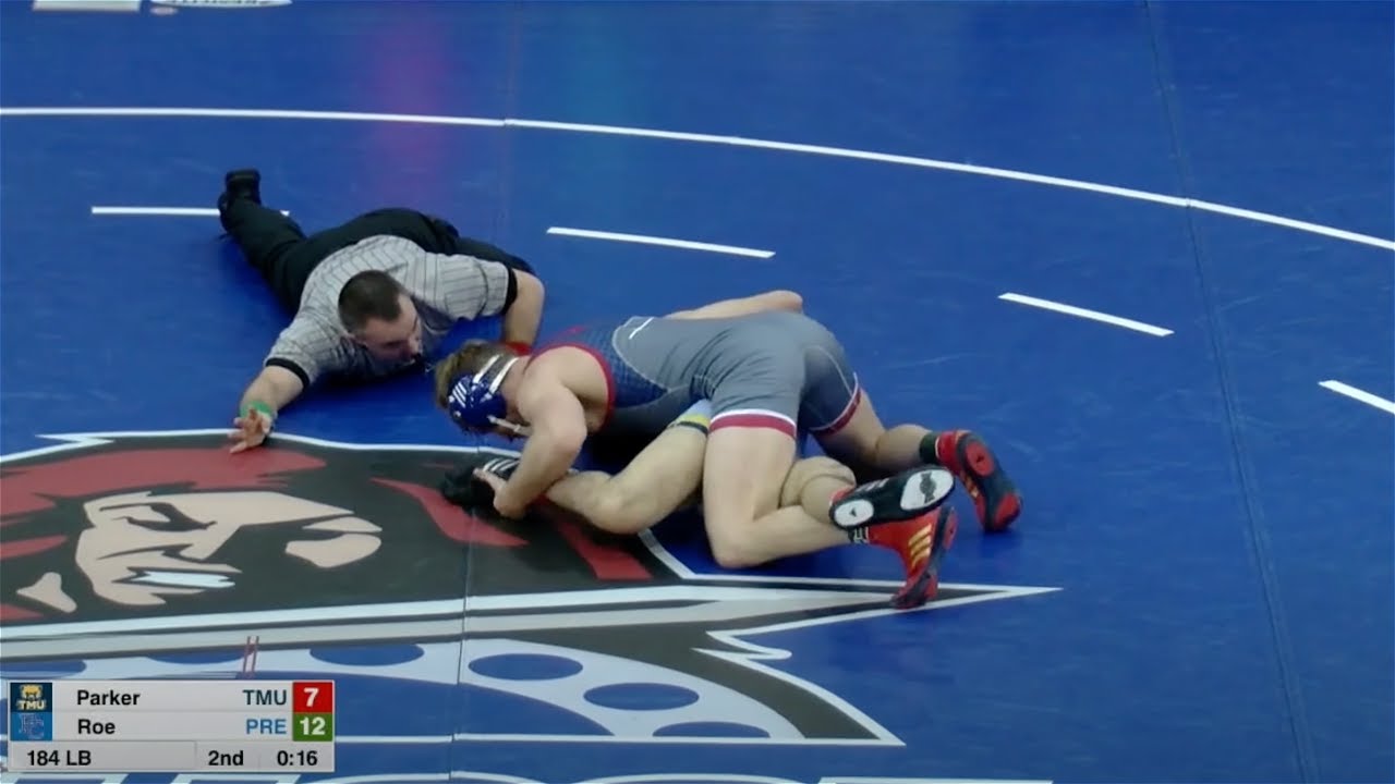 184lbs Caleb Roe (Presbyterian) vs Will Parker (Truett McConnell) - YouTube